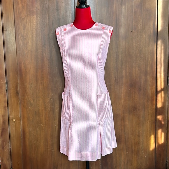 Shaker Square by Bill Sims | Dresses | 6s 70s Seersucker Candystripe ...